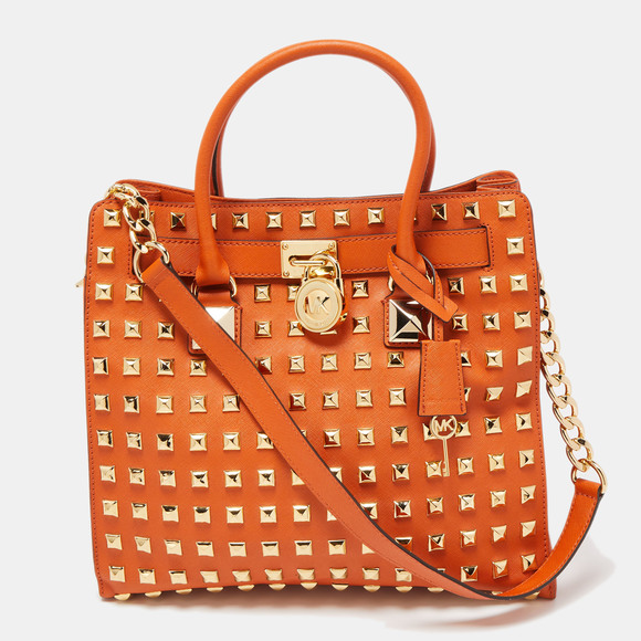 MICHAEL Michael Kors | Bags | Michael Michael Kors Orange Leather ...